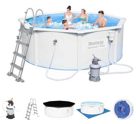 Bestway Stahlwandpool Set 360x120 + Sandfilter 56574 | eBay