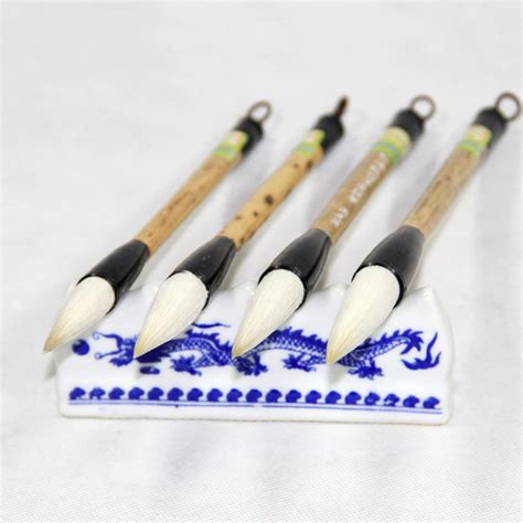 上海周虎臣毛笔 净纯宿羊毫提笔 正品湖笔大楷斗笔联笔隶书行书 虎窝淘