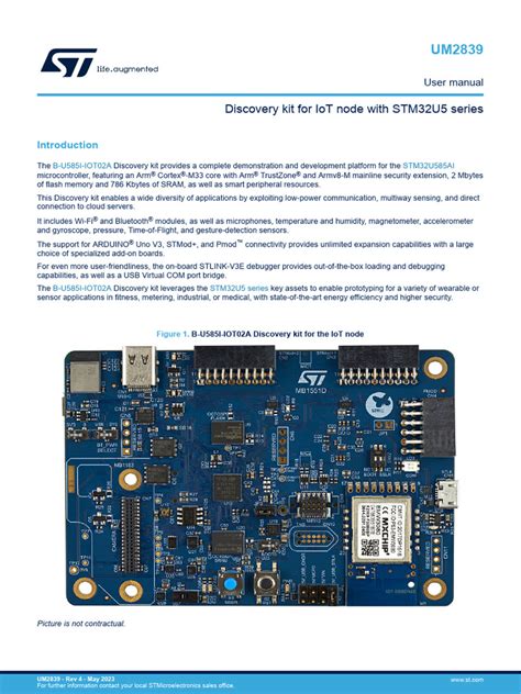 Um2839 Discovery Kit For Iot Node With Stm32u5 Series Stmicroelectronics 2 Pdf Computer