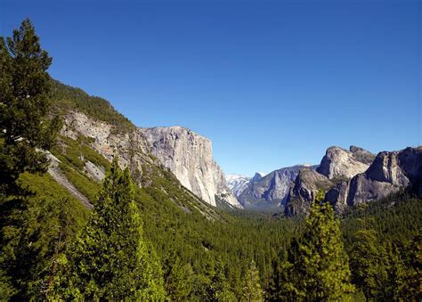 View Of Mountains In Yosemite National Park California Free Stock