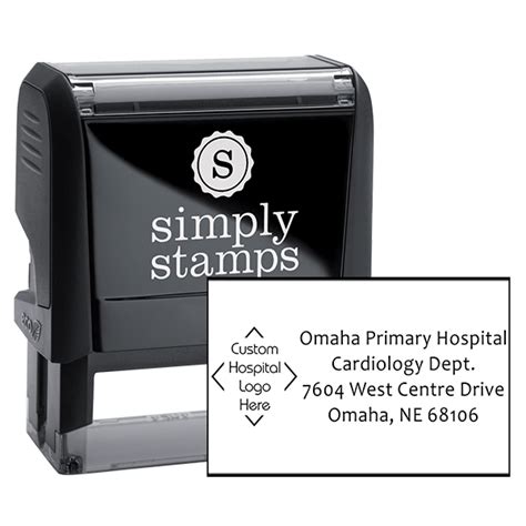 Custom 4 Line Medical Stamp Simply Stamps