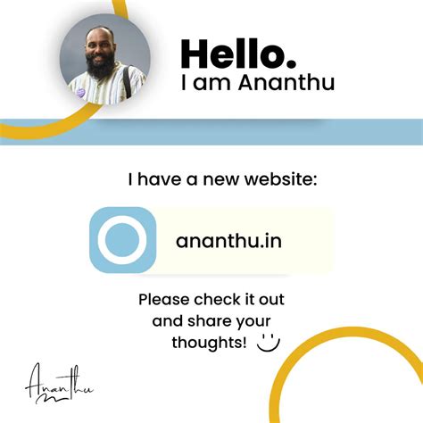 Ananthu Vasudev On Linkedin Do You Have A Website 👨🏽‍💻 Back In 2016 A Friend Asked Me Why I…