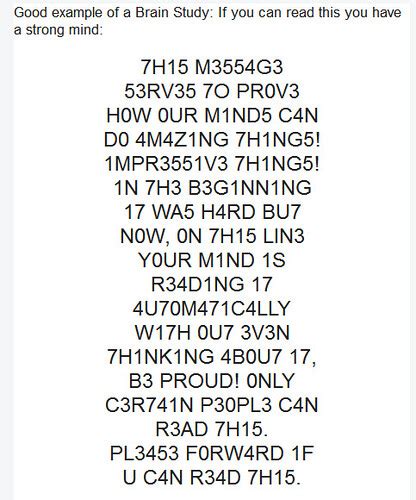 Brain Teaser Can You Read This Scitechlab