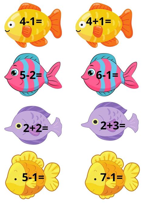 Counting Fish Activity For Preschoolers