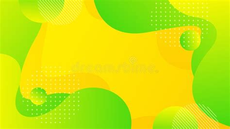 Orange Yellow Gradient Background Design With Gradient Green Liquid