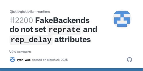Fakebackends Do Not Set `reprate` And `repdelay` Attributes · Issue