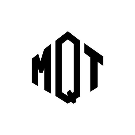 Mqt Letter Logo Design With Polygon Shape Mqt Polygon And Cube Shape