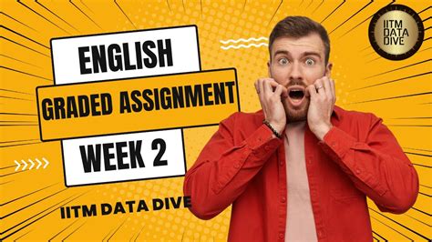 English Week 2 Graded Assignment Solutions Iitm Data Science Step