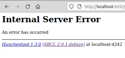 Common Lisp On The Web Enrich Your Stacktrace With Request And Session Data Lisp Journey