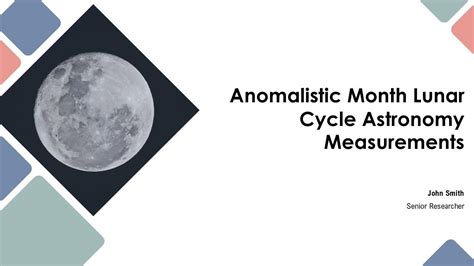 Anomalistic Month Lunar Cycle Astronomy Measurements Ppt Powerpoint St