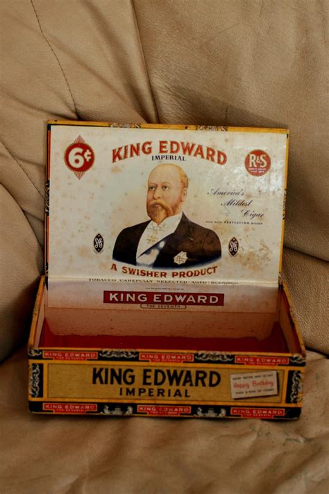 Vintage King Edward Cigar Box At Sara Walker Blog