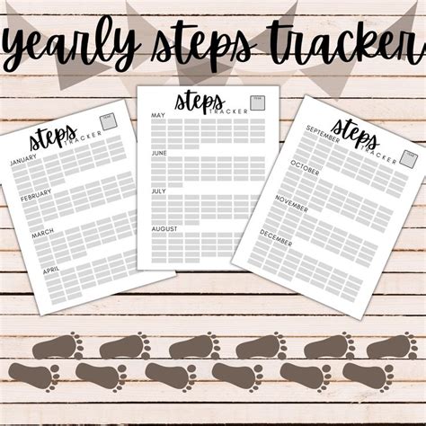Printable Steps Tracker Steps Log Steps Journal Printable Pdf