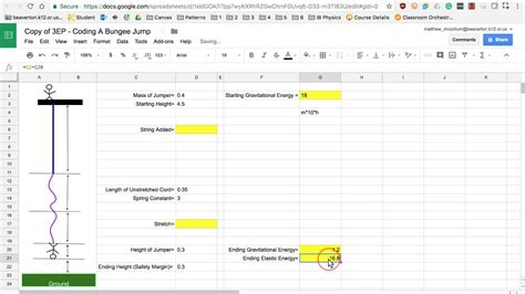 Coding A Bungee Jump Youtube