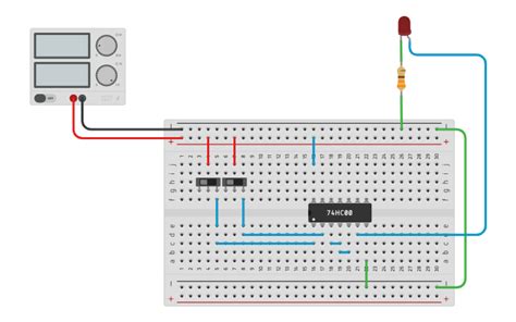 Circuit Design Exp 2 And Gate Tinkercad