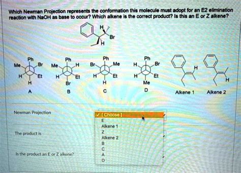 solved whlch newman projectlon represents the conformation ihis