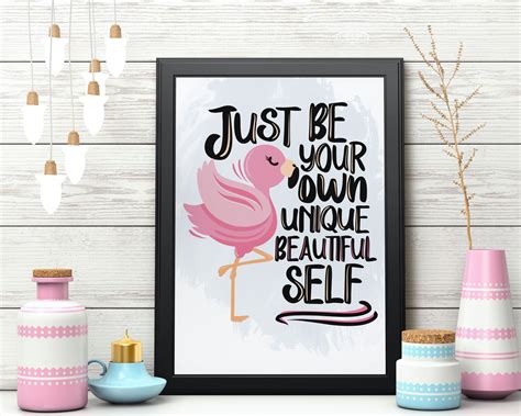 Be Your Unique Self Png Quotes About Life Best Sublimation Etsy