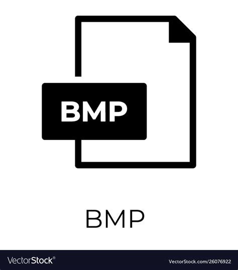 Bmp File Format Royalty Free Vector Image Vectorstock