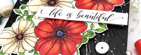 copic colored floral card unity kom unity blog