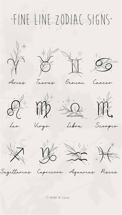 Astrological Sign Tattoos