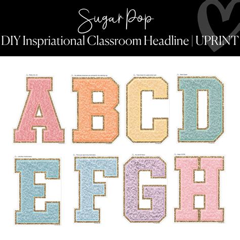 Patch Bulletin Board Letter Schoolgirl Style