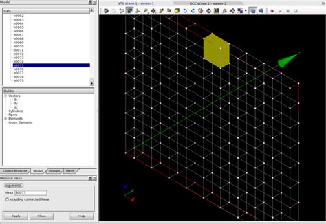 Remove Hexahedra — Hexablock 9150 Documentation