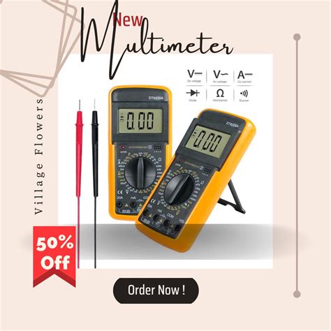 Jual Multimeter Digital Dc Voltage Ac Voltage Dc Current Resistence