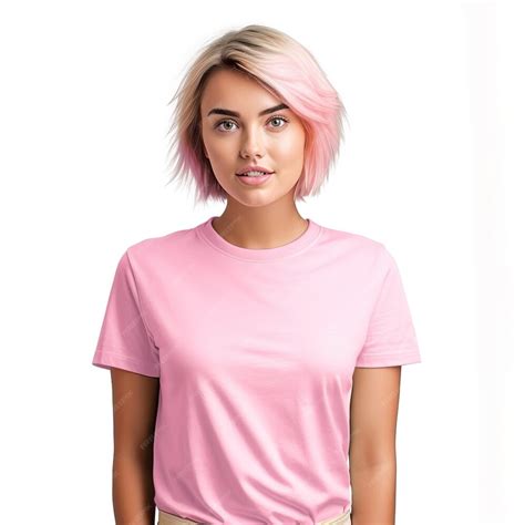 Premium Photo A Woman Wearing A Pink Shirt That Sayspinkon It