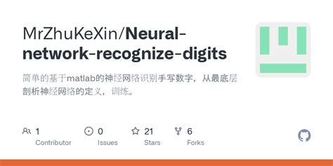 Github Mrzhukexin Neural Network Recognize Digits 简单的基于matlab的神经网络识别