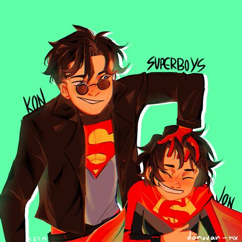 Jon And Kon Kent Dc Comics Artwork Robin Comics Dc Comics Art
