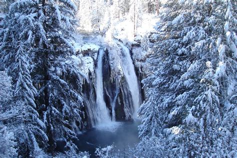 Burney Falls In Winter