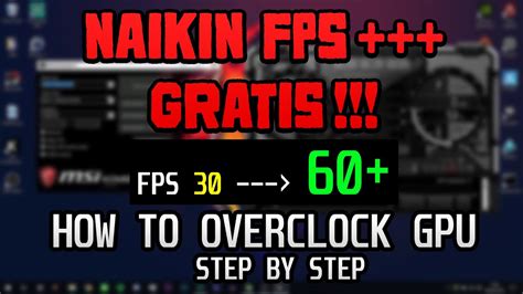 How To Overclock Gpu Laptop Gratis Performa Lebih Youtube
