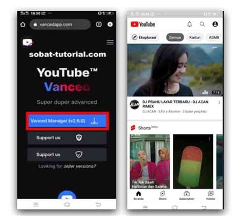 cara install youtube vanced no root di android sobat tutorial