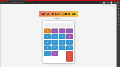 🚀 Calculator Web App 🛠️ Made In 2025 🎯 Built With Html Css Js ️ Gopal Kumar 🇮🇳