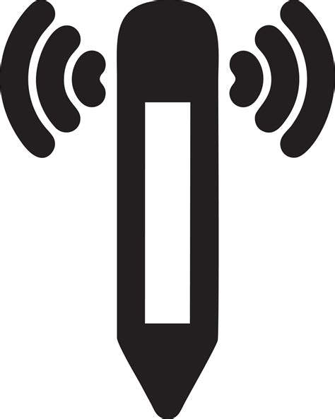 Signal Communication Information Connection Wireless Icon Symbol Vector Image Illustration Of