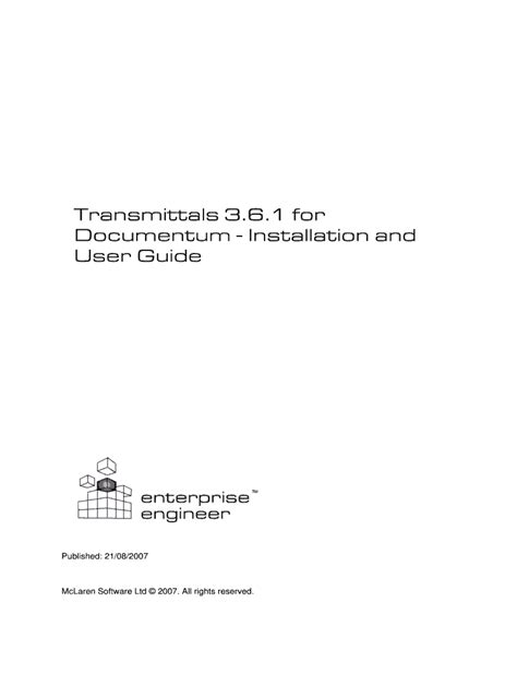 fillable online transmittals 3 6 1 for documentum installation and