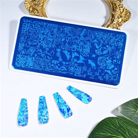 Badu Bg Коледни плочи за щамповане на нокти Печат за нокти Шарка на Дядо Коледа Шаблони за