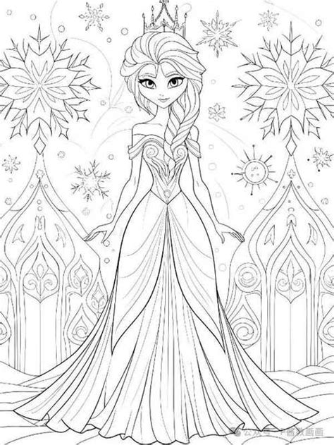 安娜公主和艾莎公主简笔画图（共14张） 简笔画图片大全