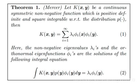核方法kernel Method的主要思想mercer鈥檚 Theorem Csdn博客
