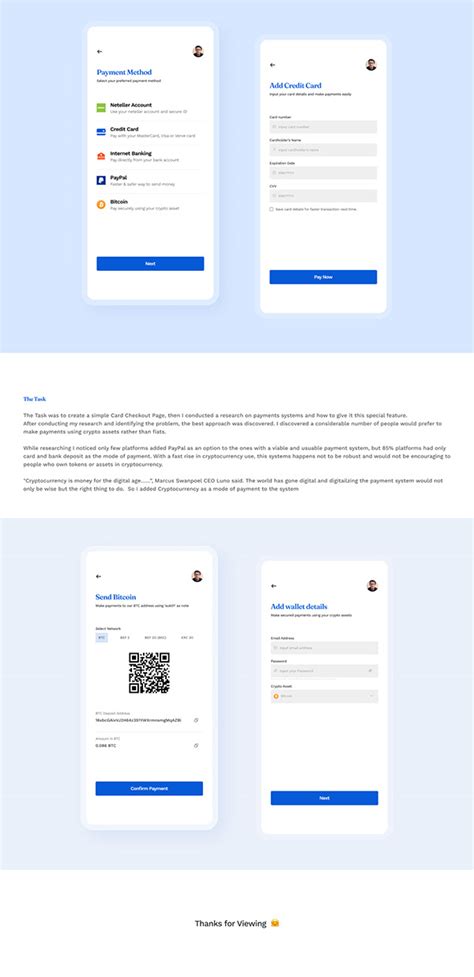 Mobile Payment System On Behance