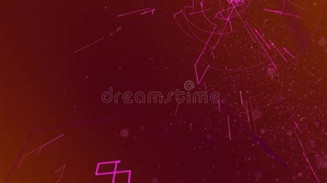 4k Digital Cyberspace With Particles And Digital Data Network Connections Abstract Technology