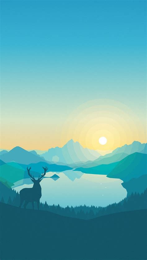 Minimalistic Forest Iphone Wallpapers Wallpaper Cave