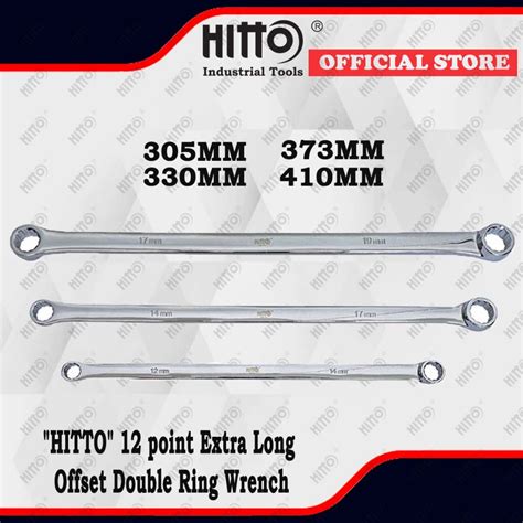 Hitto Extra Long Offset Double Ring Wrench 12point Made In