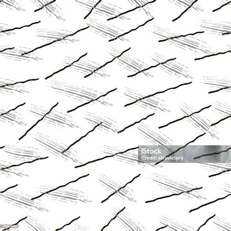 Vector Grunge Seamless Texture Of Handdrawn Intersecting Trembling Lines Stock Illustration