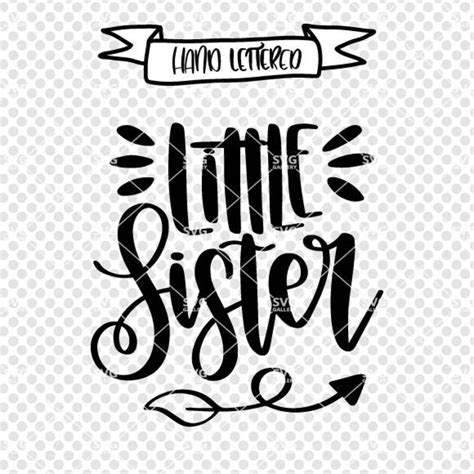 Kleine Schwester Svg Schwester Svg Geschwister Svg Etsy Schweiz