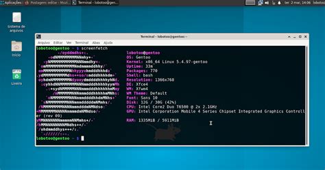 instalação do gentoo linux