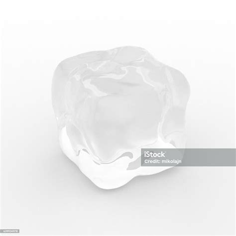 흰색 배경에 격리 된 단일 얼음 큐브 3d 그림 0명에 대한 스톡 벡터 아트 및 기타 이미지 0명 3차원 형태 각얼음 Istock
