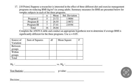 Solved Show Me How To Calculate Sum Of Squares And Mean