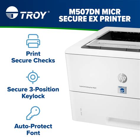 Troy M507dn Micr Secure Ex Printer Troy Group