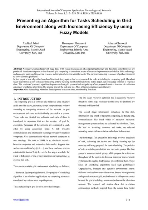 Presenting An Algorithm For Tasks Scheduling In Grid Environment Along