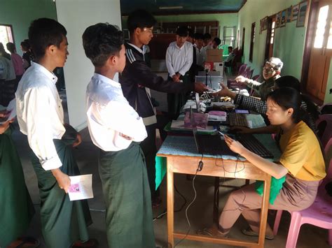 ပင်လောင်းမြို့နယ်တွင် ဇီဝဆိုင်ရာအချက်အလက် Biometric ကောက်ယူခြင်းလုပ